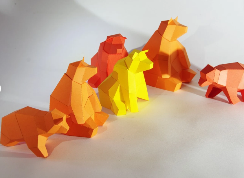Papercraft animals – Matt's Homepage