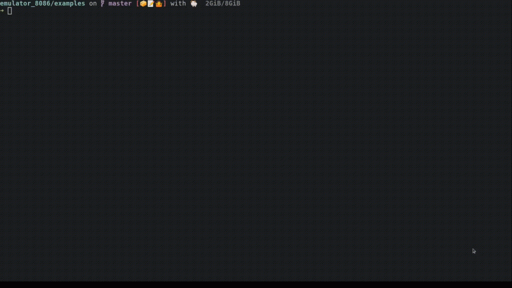 8086 emulator – Matt's Homepage